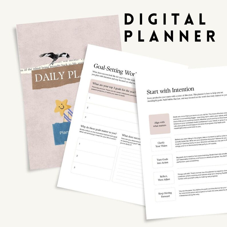 Adhd-friendly Life Planner | Daily, Weekly, Monthly (digital Download ...