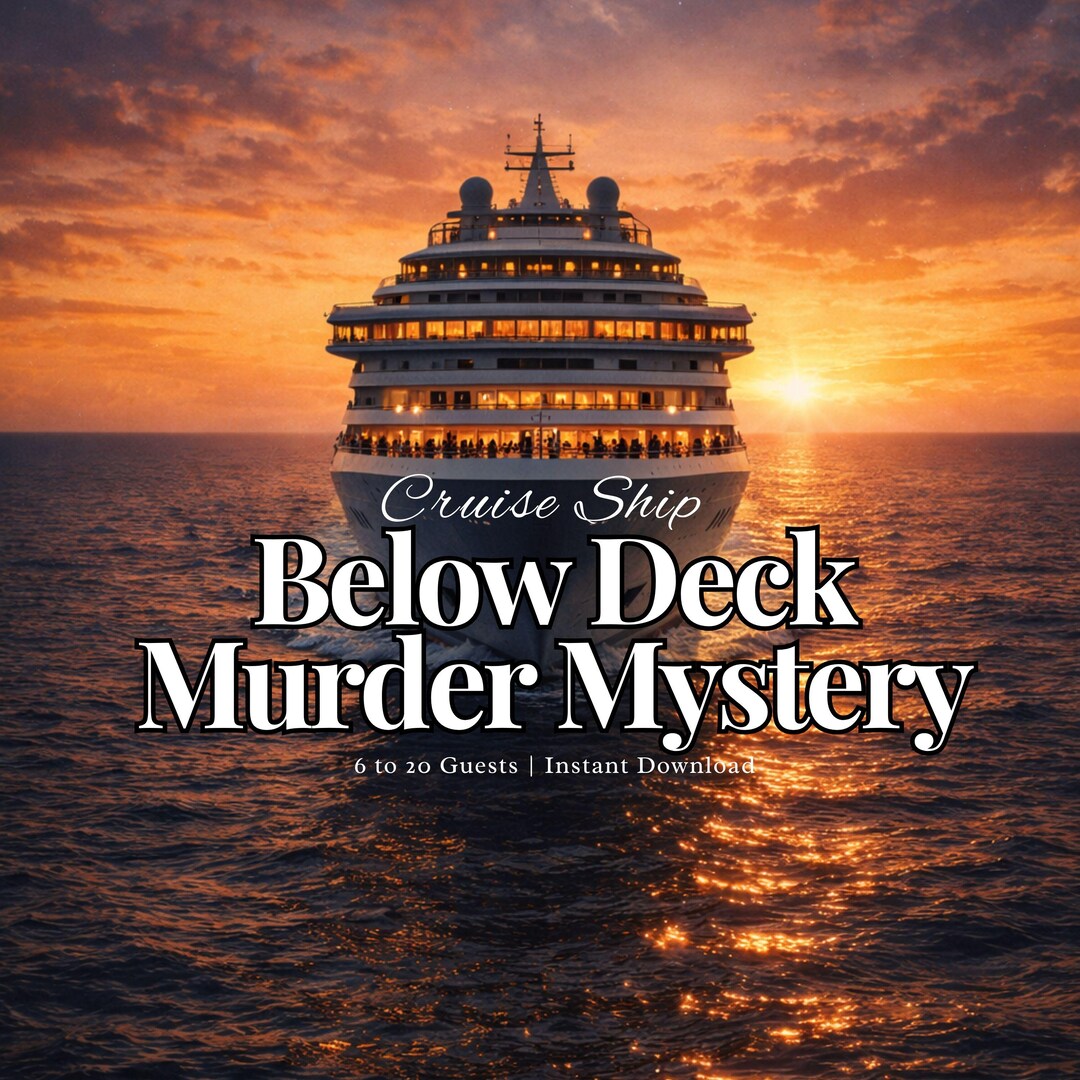 Below Deck Murder Mystery Party Game, Luxury Cruise Ship Mystery Dinner ...