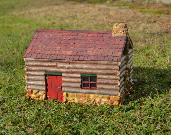 Miniature Log Cabin Model Hand Made in Maine - Etsy