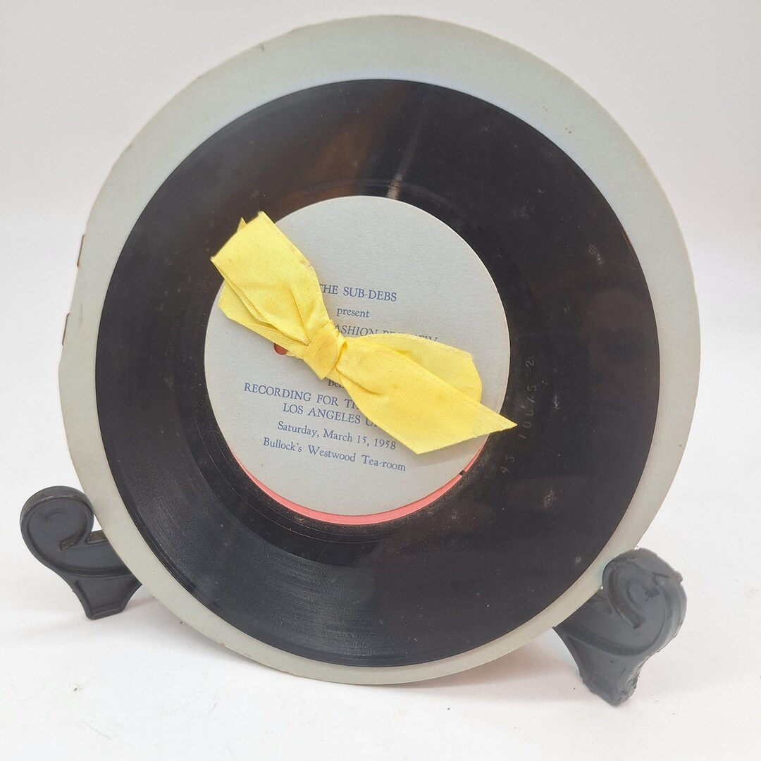 1950s Sub-debs Recording and Ephemera Recording for the Blind Fashion ...