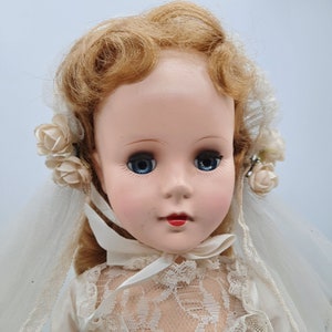 1950s Sweet Sue American Character Bride Doll Hard Plastic Blond All ...