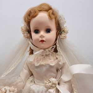 1950s Sweet Sue American Character Bride Doll Hard Plastic Blond All ...
