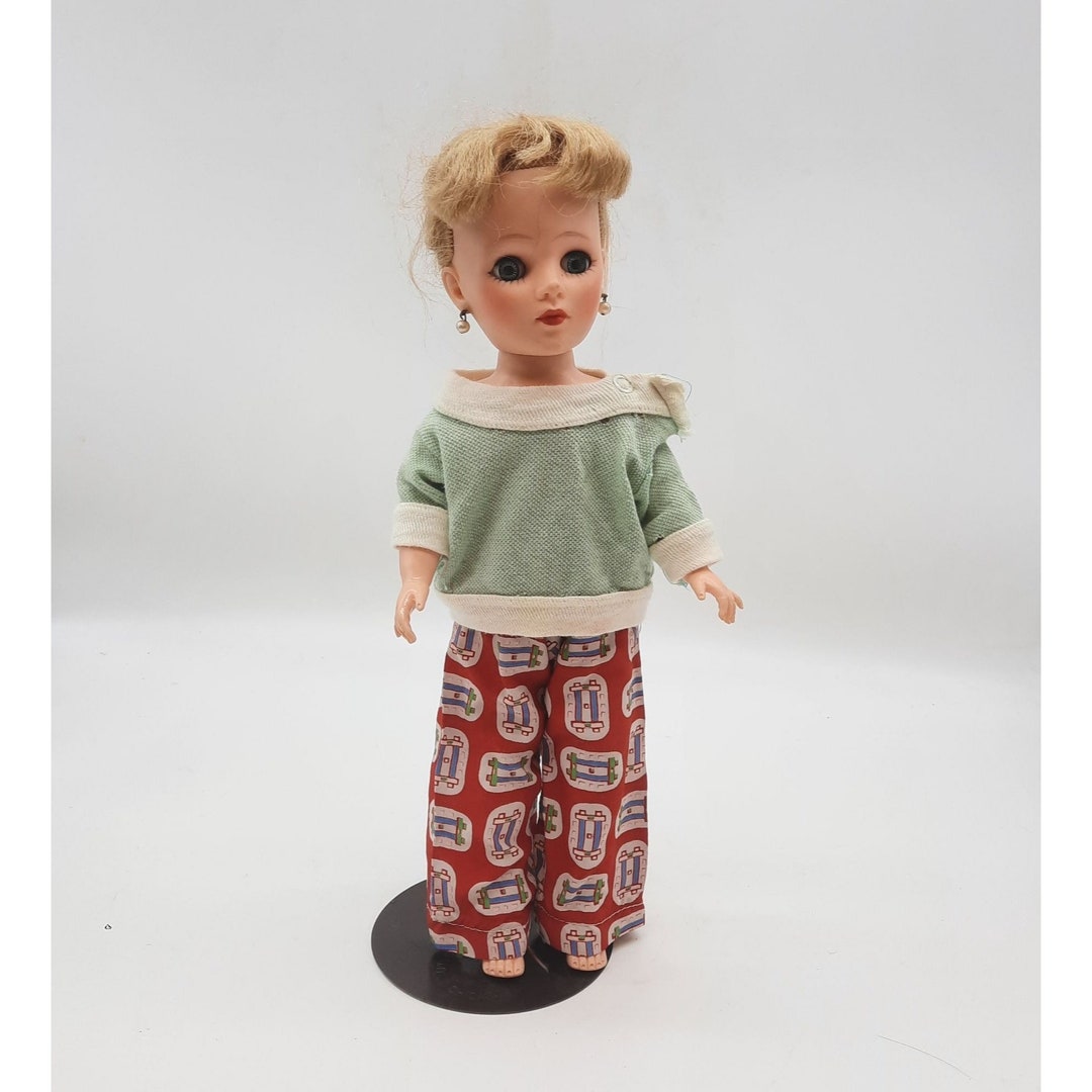 Vintage Mid Century Fashion Doll EEGEE Rubber Sleep Eyes Blond Hair ...