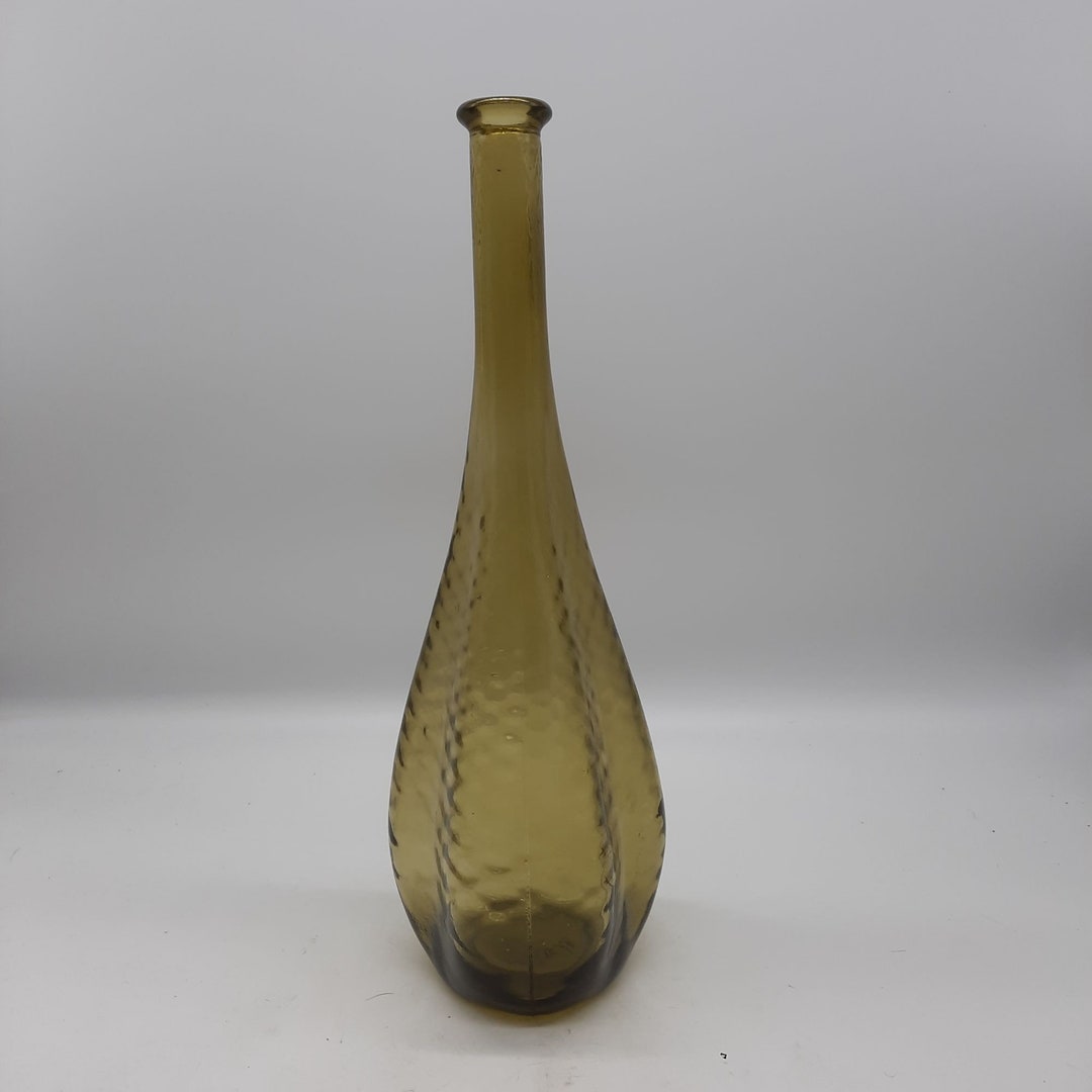 Vintage Empoli Italian Genie Bottle Triple Pinched Quilted Diamond ...
