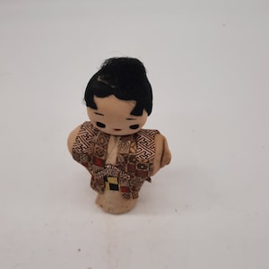Vintage Japanese Cloth Doll Cream and Gold Silk Kimono Male - Etsy