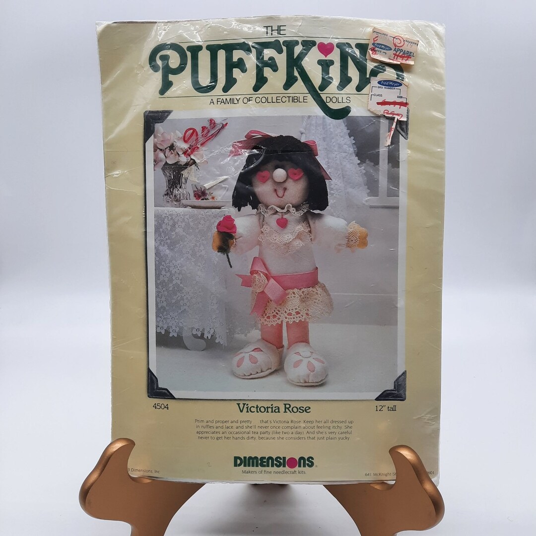 Vintage Puffkins Stitchery Doll Kit Dimensions, 1983 Victoria Rose - Etsy