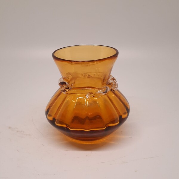 Amber Vase - Etsy