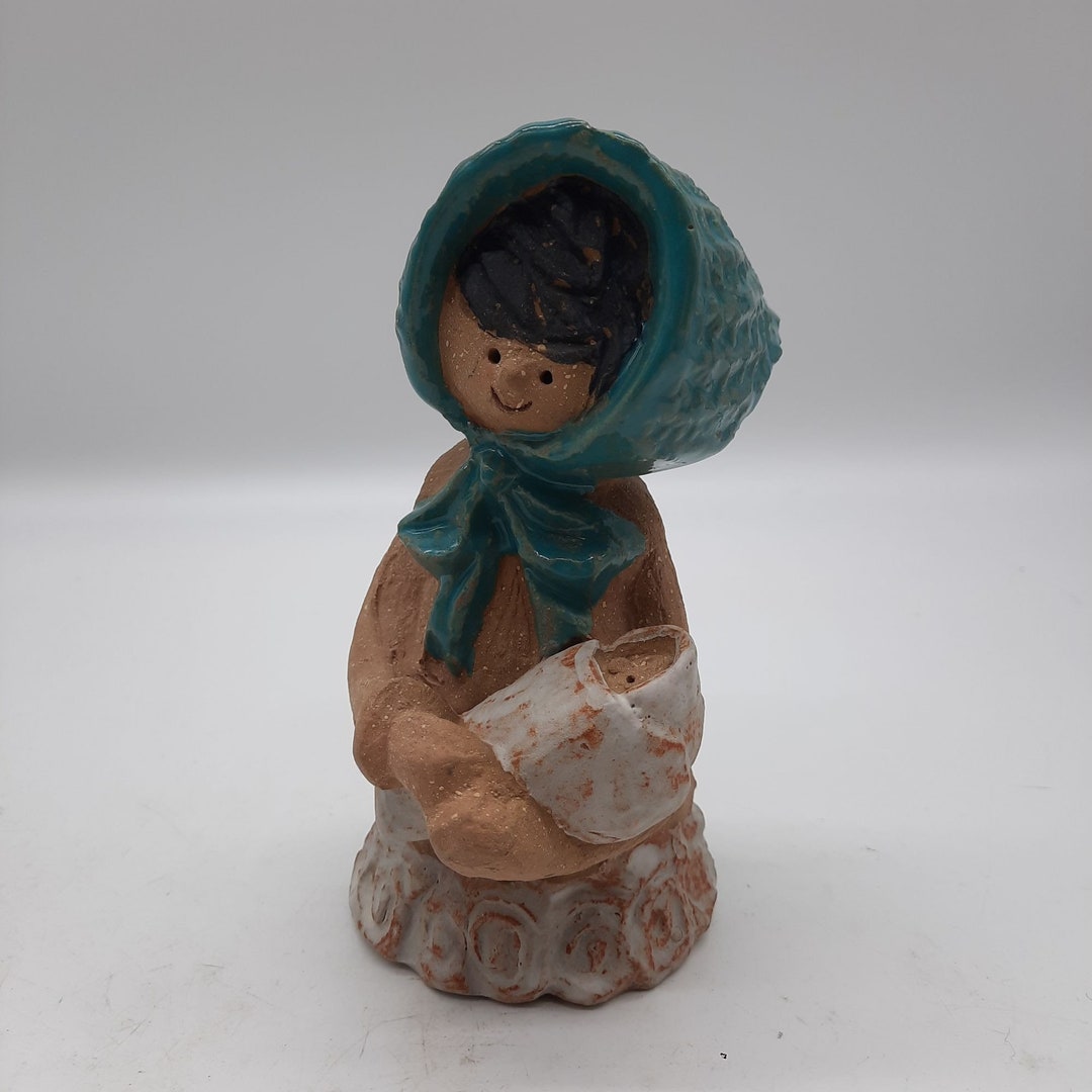 Vintage Helen Slater Metlox Pottery Poppytrail Sally With Baby Figurine ...
