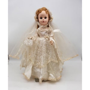 1950s Sweet Sue American Character Bride Doll Hard Plastic Blond All ...