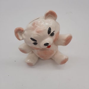 Vintage Kay Finch Pottery Teddy Bear Bank Mid Century Kitsch Hand ...