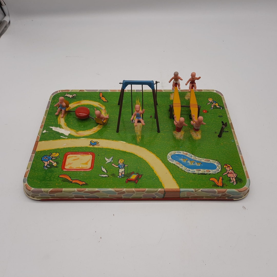 Vintage Mid Century Modern Children's Lee Toys Mechanical Playground ...