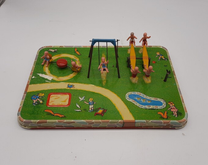 Vintage Mid Century Modern Children's Lee Toys Mechanical Playground # ...