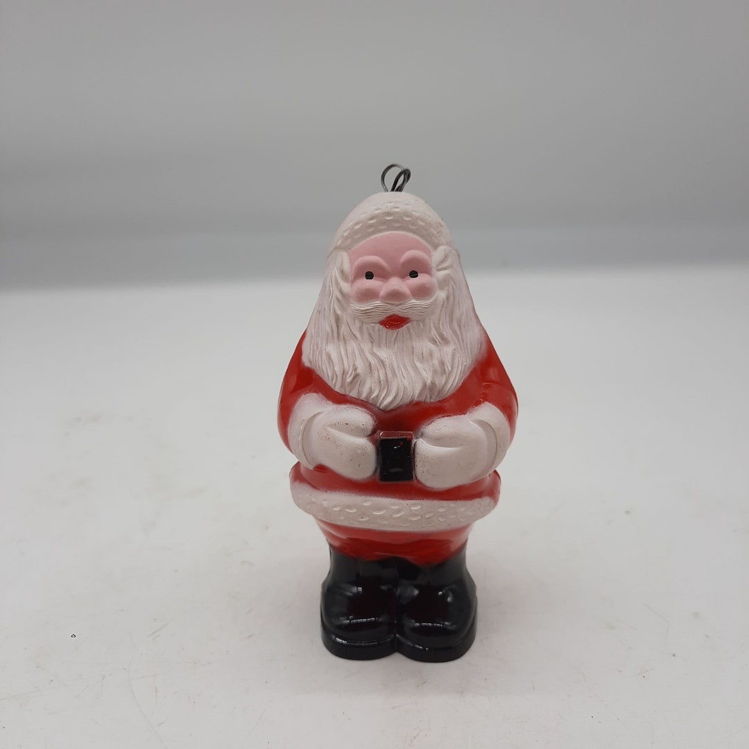 Vintage Hard Plastic Santa Ornament Christmas Light Cover - Etsy