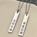 Personalized Engraved Chinese Name 3 Mm Burnished Matte Sterling Silver ...