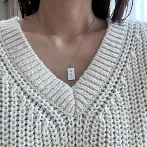 Personalized Engraved Chinese Name Tag Stainless Steel Necklace China ...