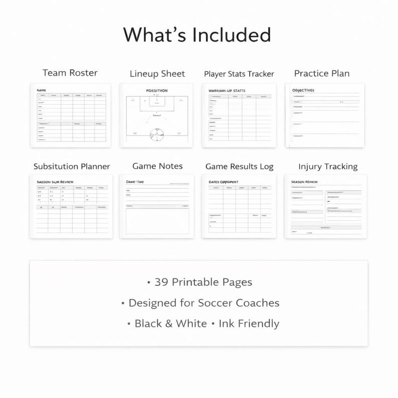 Softball Coach Planner Printable, Team Organizer (PDF Download) - Etsy