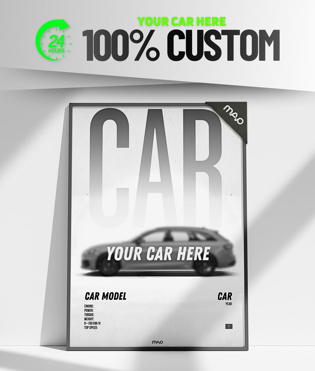 Custom Car Poster | Hypercar Poster | Supercar Printing | Artistic ...