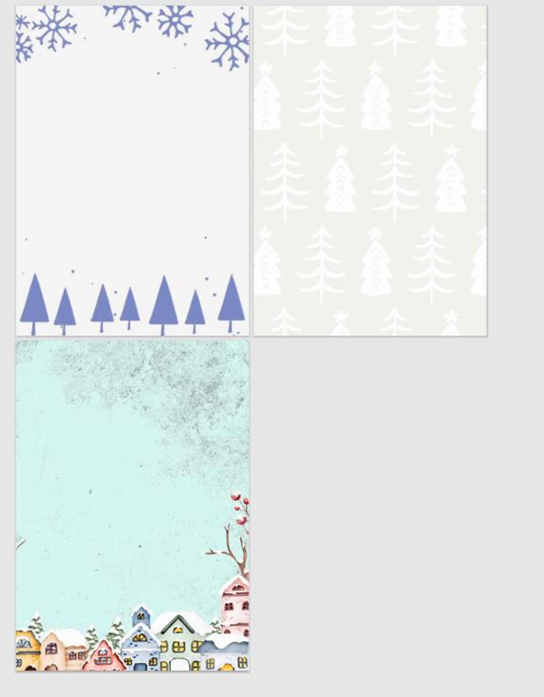 Ready-to-print A4 Winter-themed Letterhead - Etsy