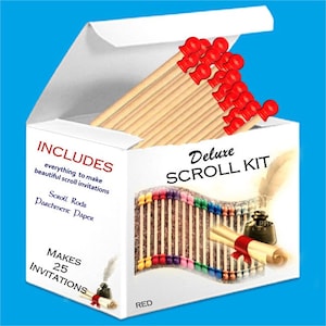 Scroll Invitation 100 Kit-with Mailing Tubes - Etsy