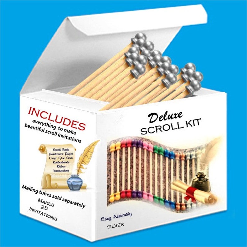 Scroll Invitation 50 Sets DIY Kit- Perfect for Invitation Designers - Etsy