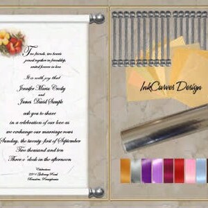 Scroll Invitation 50 Sets DIY Kit- Perfect for Invitation Designers - Etsy