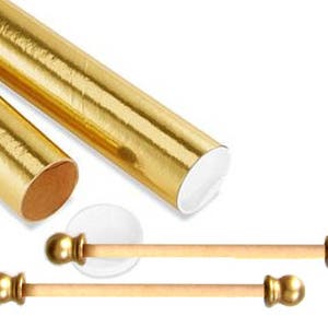 8-inch DIY 100 Set Scroll Invitation Rods W/ Mailing Tubes - Etsy