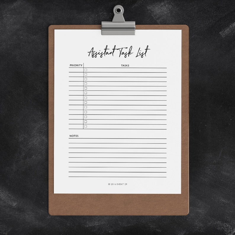Personal Assistant Task List Etsy Personal Assistant Task List Etsy