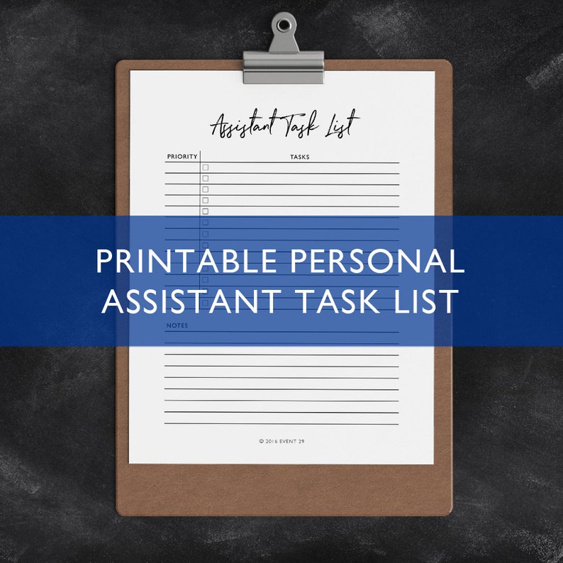 Personal Assistant Task List Etsy Personal Assistant Task List Etsy