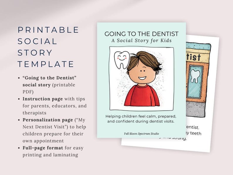 Going to the Dentist – Social Story for Kids - Etsy