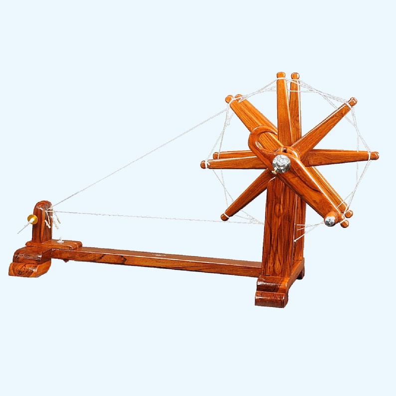 Handmade Traditional Charkha Spinning Wheel Hand Crafted in India - Etsy
