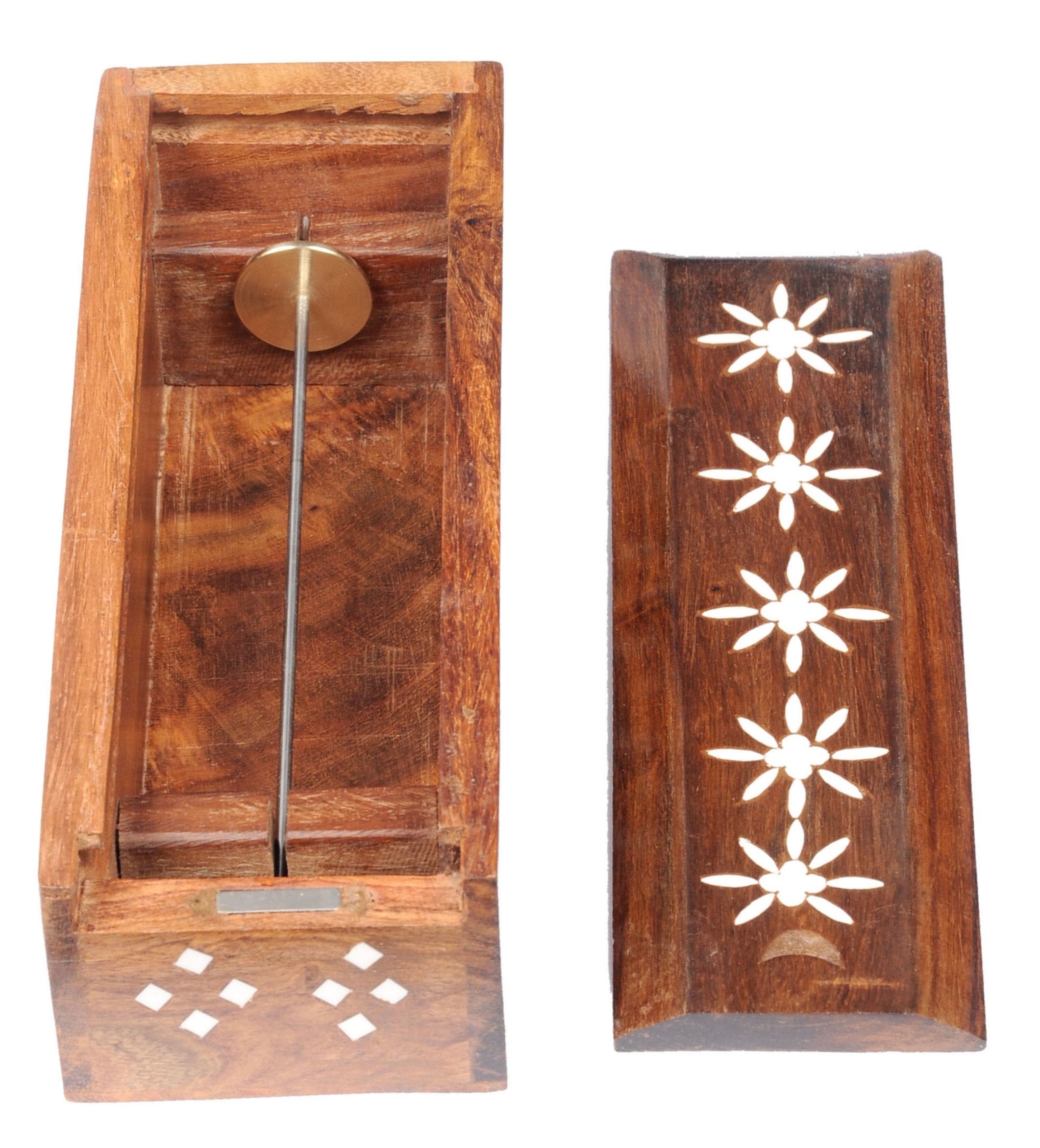 Takli Spindle in Wooden Box With Inlay Design - Etsy Australia