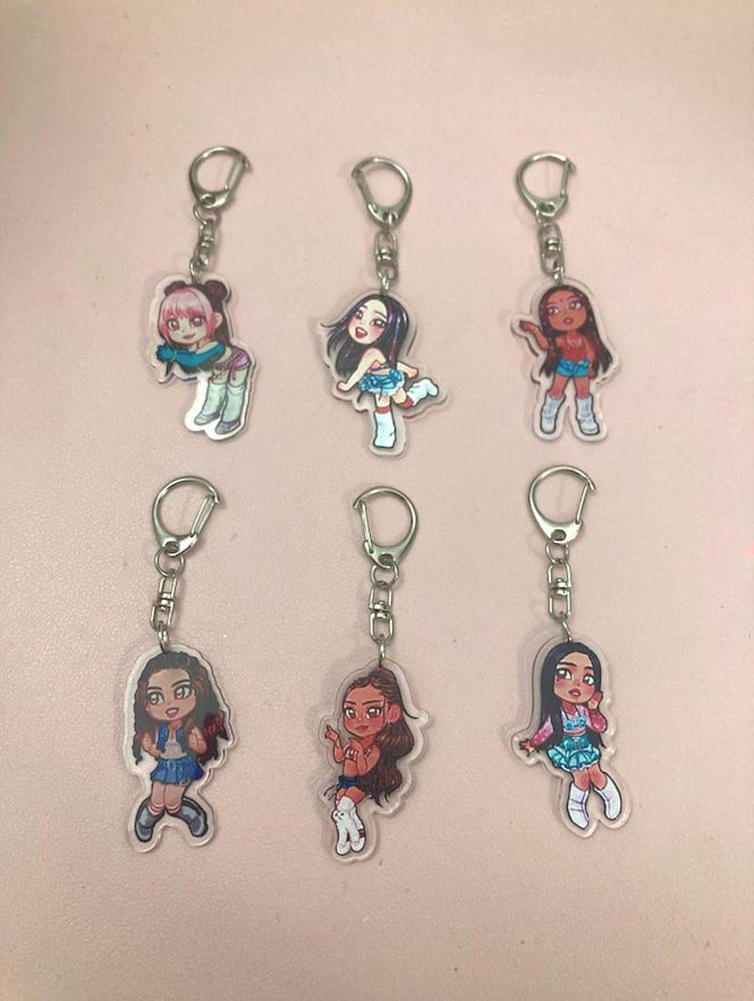 Custom Katseye Acrylic Keychains: Daniela, Manon, Yoonchae, Sophia ...