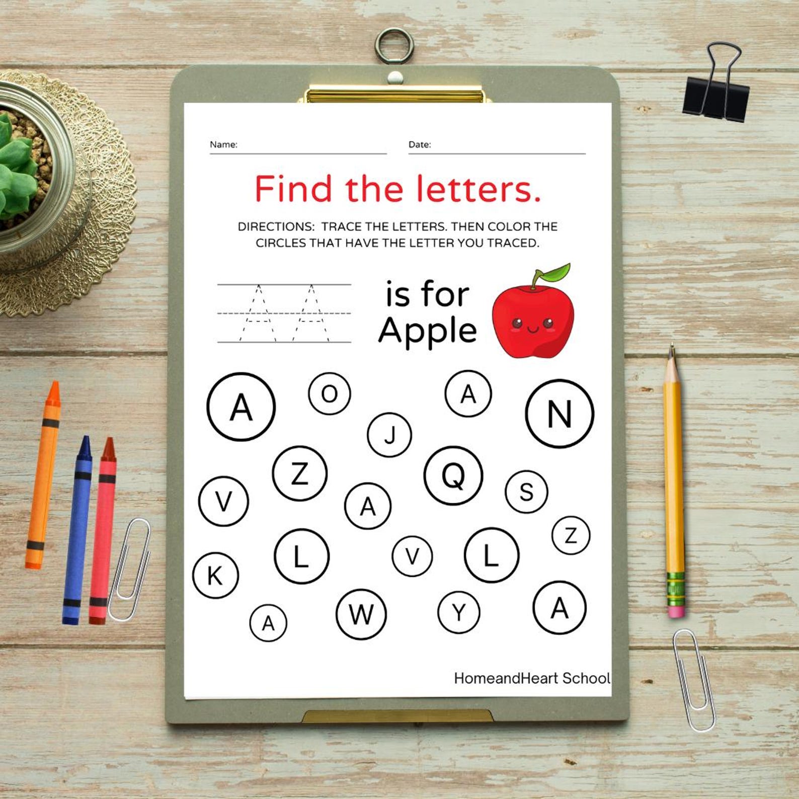 Find, Trace, and Color the Letter A to Z Alphabet Worksheet - Etsy