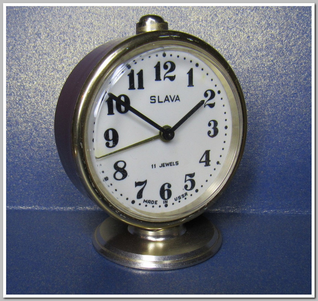 Alarm Clock, Soviet Alarm Clock slava,vintage Alarm Clock,working Alarm ...