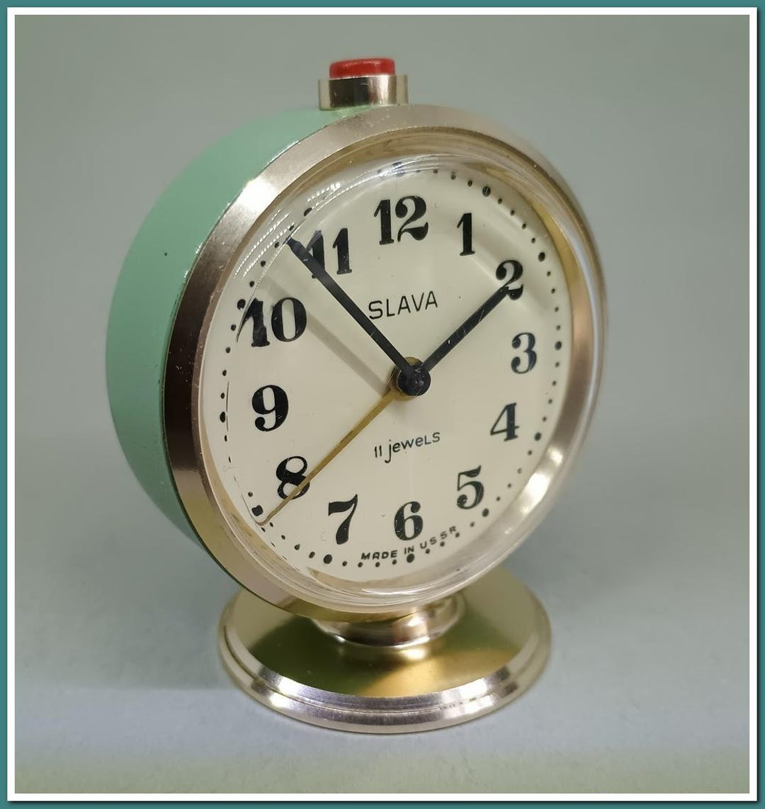 Vintage Slava Alarm Clock-made in USSR 1985 | Mechanical 5671 Movement ...