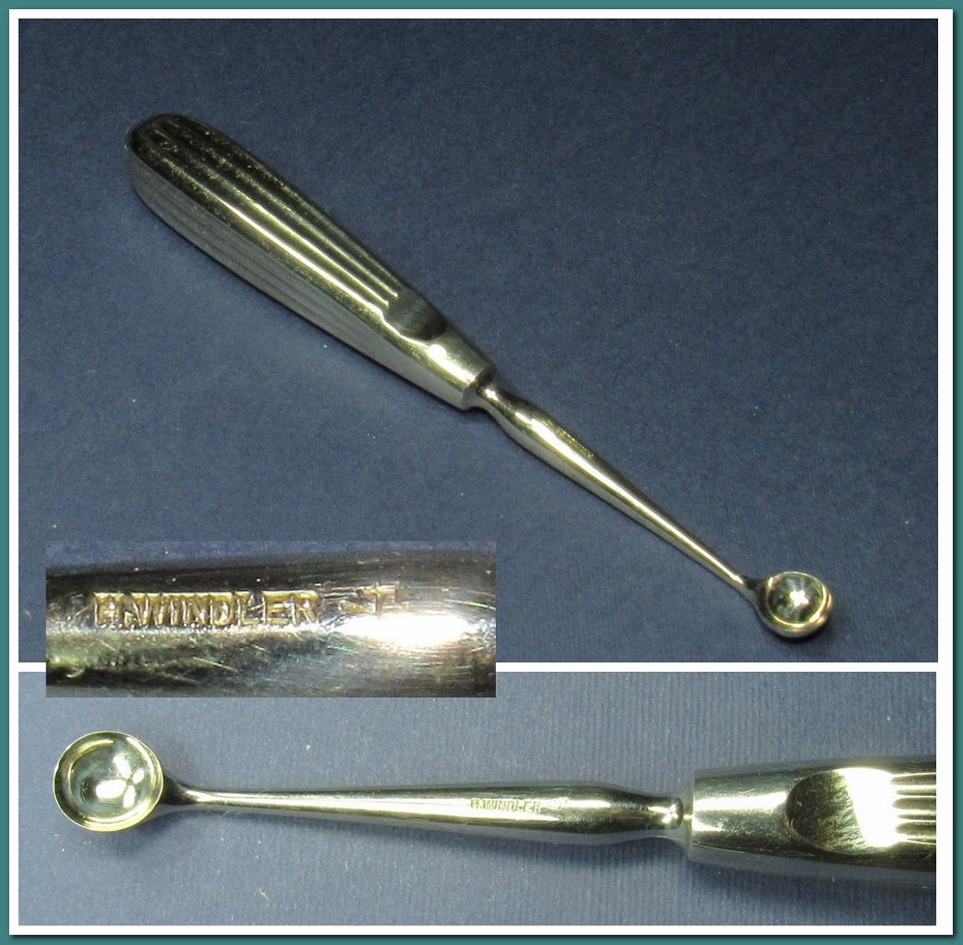 Antique Medical Surgical Instument~vintage Bone Spoon Sharp, Rigid ...