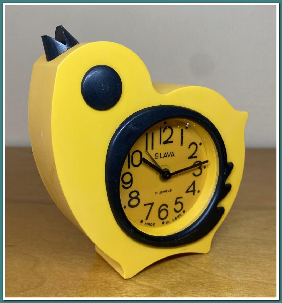 Vintage 1980 Soviet "slava" Chick Alarm Clock, USSR — Mechanical ...