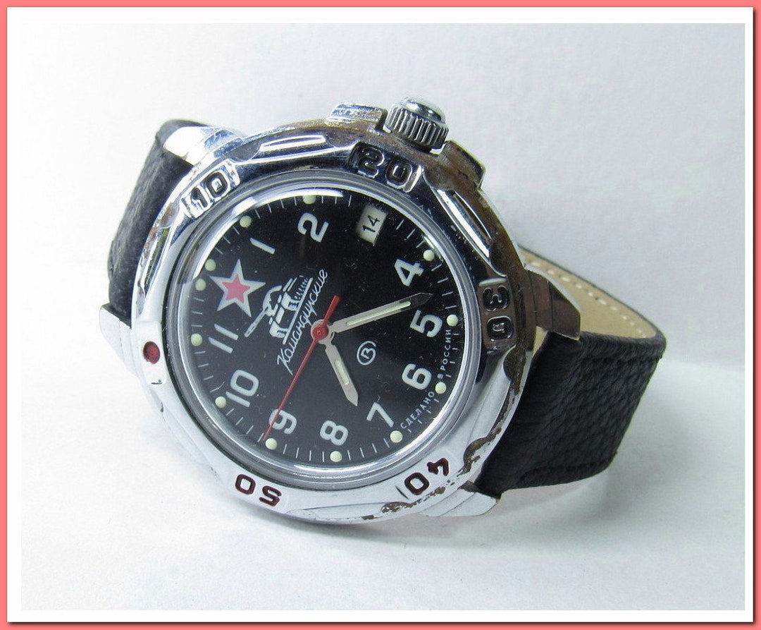 Soviet Military Watch Vostok 2414 A Komandirskie 3AKA3 MO Cccp~vintage ...