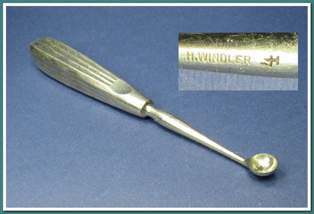 Antique Medical Surgical Instument~vintage Bone Spoon Sharp, Rigid ...