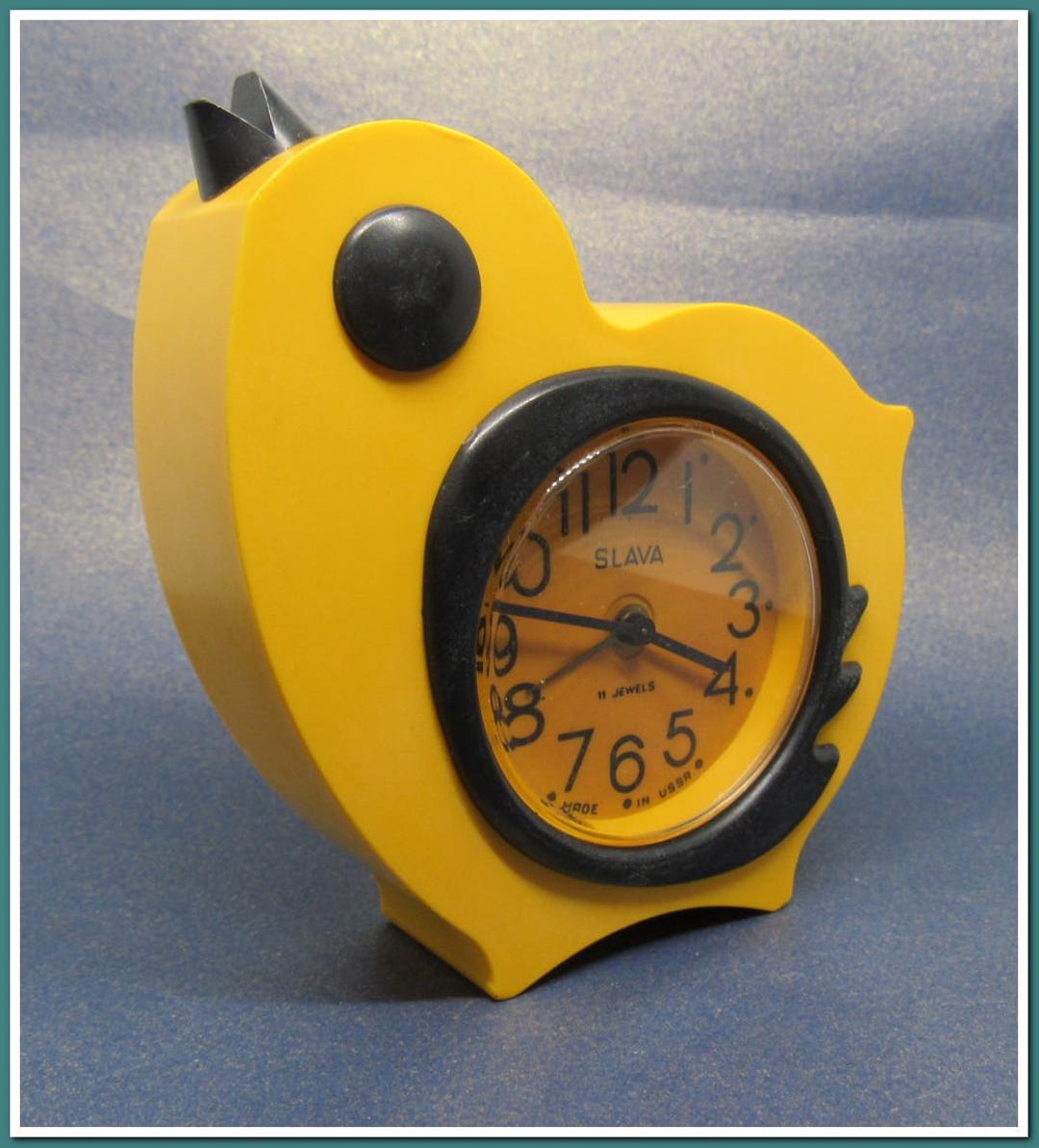 Vintage Mechanical Soviet Alarm Clock slava Chicken Made in the 1988 in ...