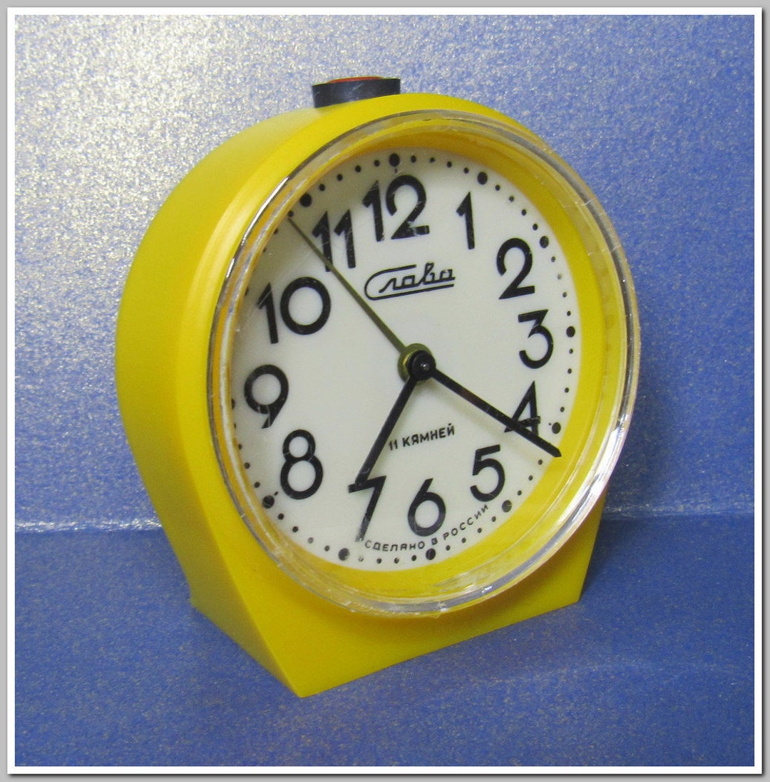Alarm Clock, Soviet Alarm Clock slava,vintage Alarm Clock,working Alarm ...