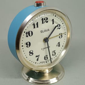 Vintage Slava Alarm Clock-made in USSR 1985 | Mechanical 5671 Movement ...
