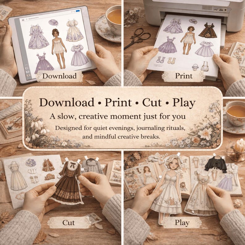 MBTI Paper Doll Printable Kit, Guardians Vs Explorers Dress up Dolls ...
