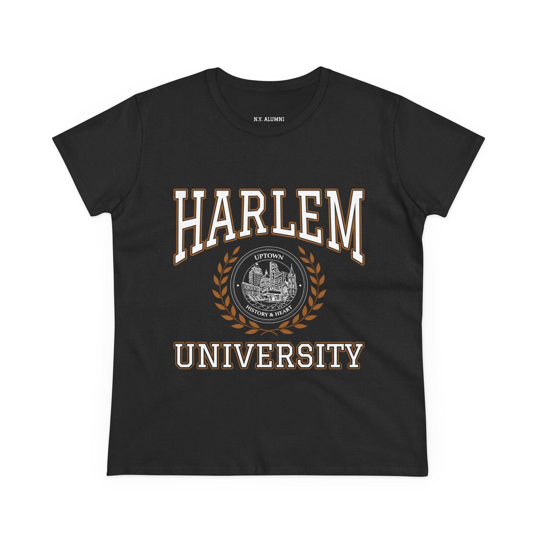Women's Harlem University Cotton Tee - Etsy