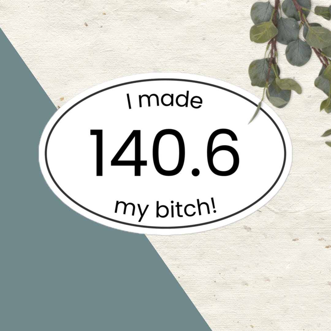 140.6 Sticker | Ironman Triathlon Decal | Endurance Athlete Gift | Swim ...