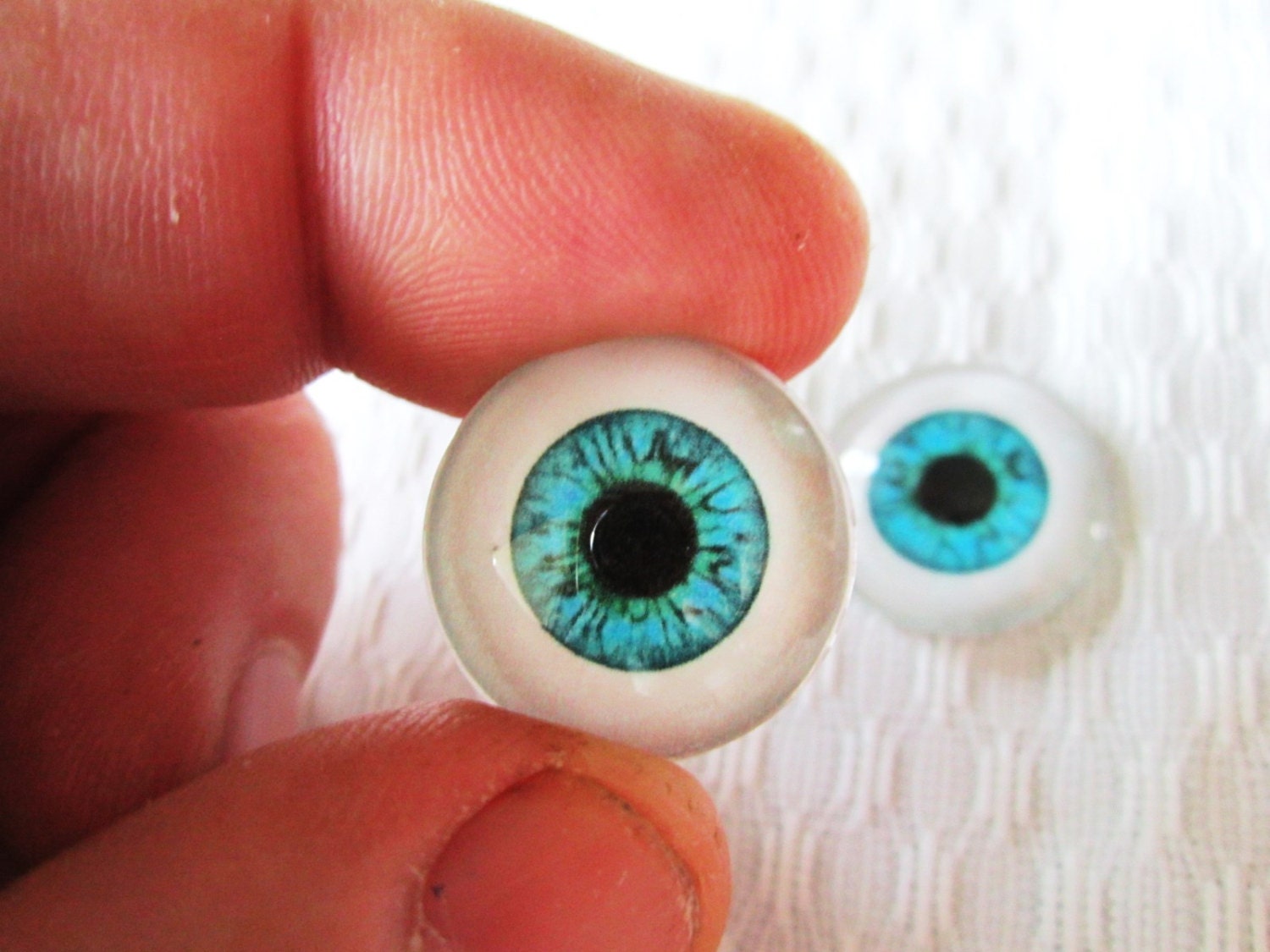 Doll eyes glass eyes for jewelry or sculpture 20mm cabochons | Etsy