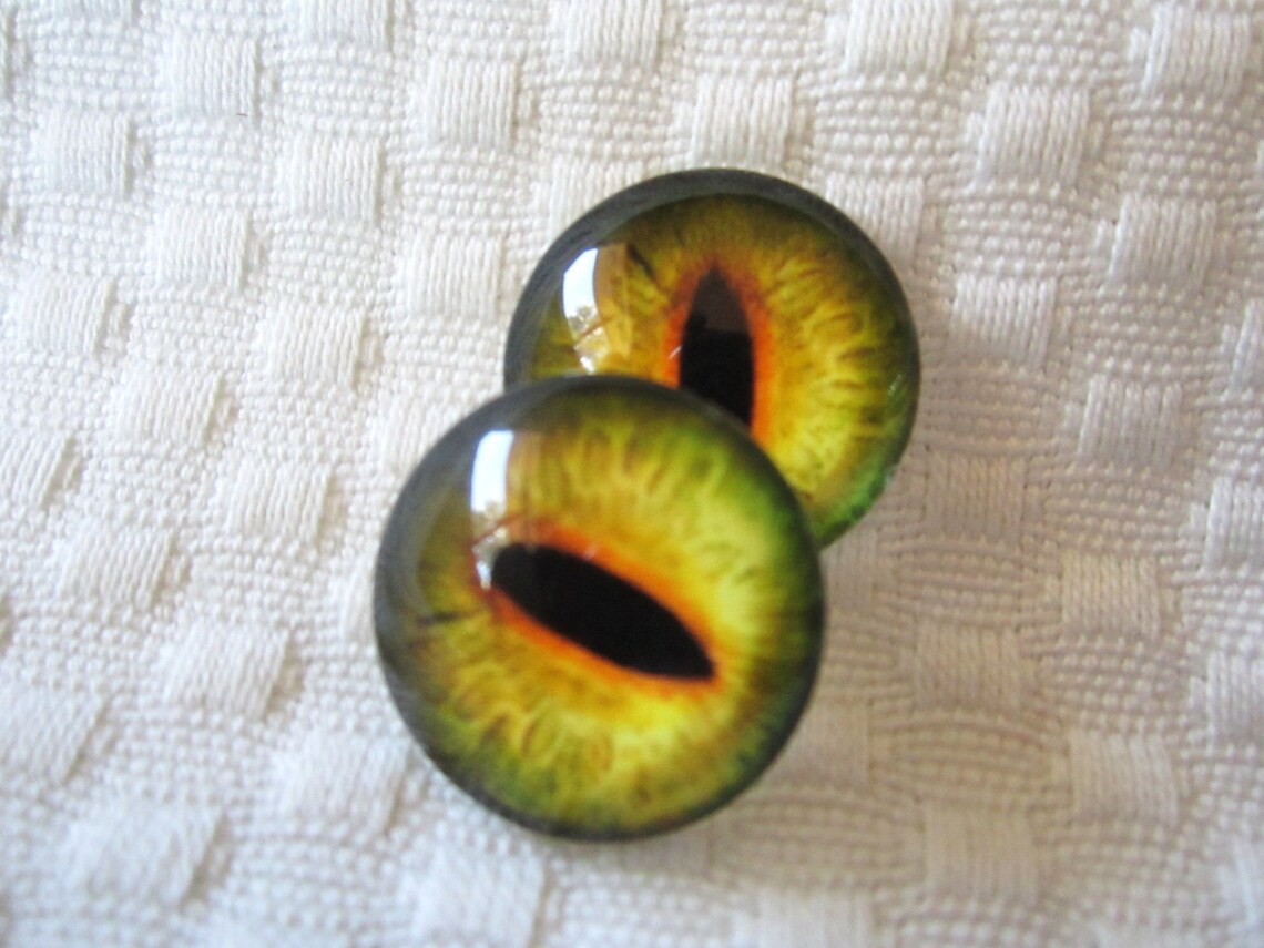 Glass Dragon Eyes for Jewelry Making or Crafts 20mm Cabochons - Etsy