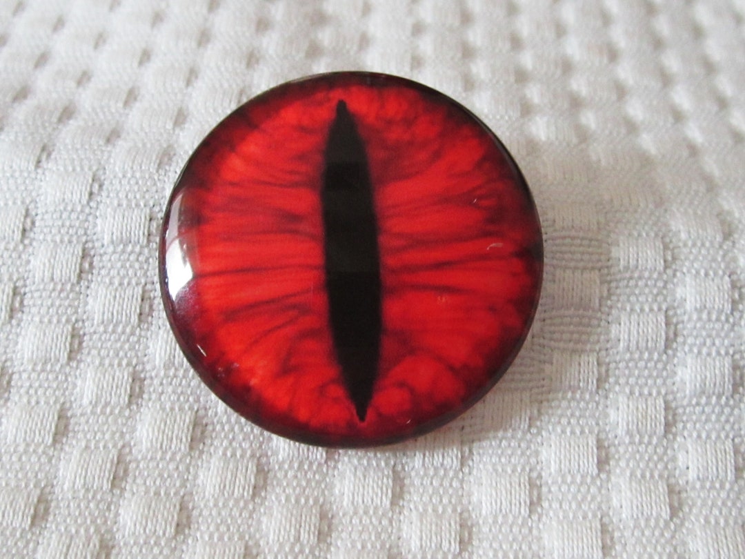 Red Glass Eye, 40mm Cabochon, Red Dragon Eye, Big Large Glass Eye - Etsy