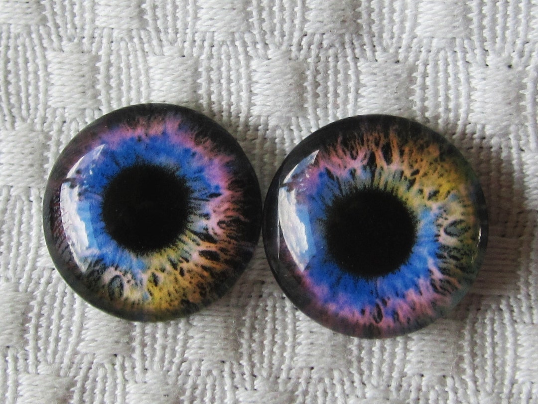 Glass Eyes-20mm-18mm-16mm-14mm-12mm- Eyes for Dolls and Sculpture - Etsy