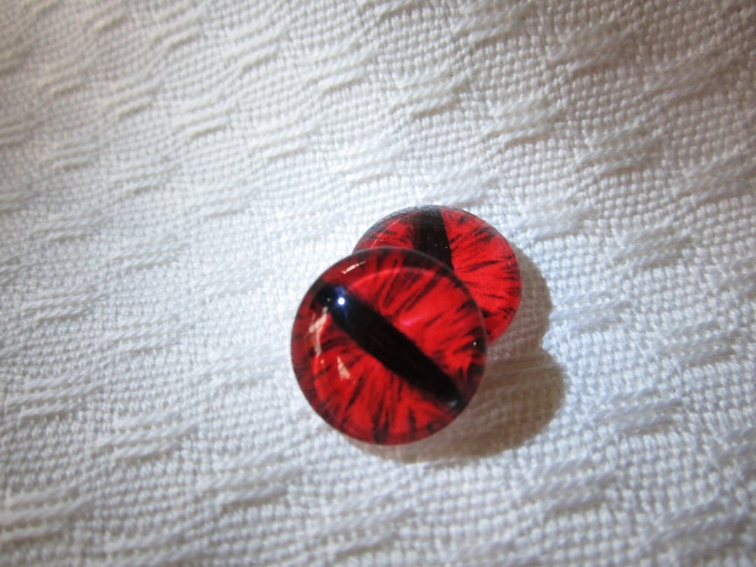 Red Dragon Eyes for Jewelry Making or Crafts 14mm Glass Cabochons - Etsy